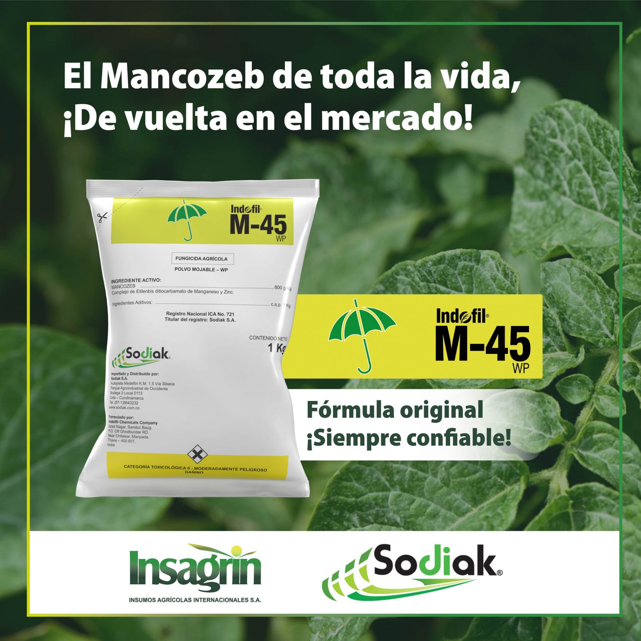 Indofil® M-45: el Mancozeb de toda la vida con su fórmula original, de ...